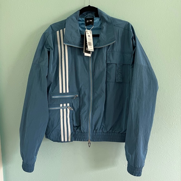 IVY PARK | Jackets & Coats | Ivy Park Beyonc Icy Park Light Blue Nylon ...